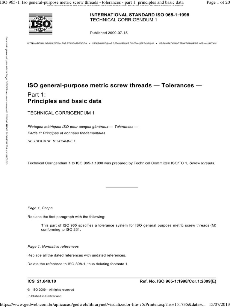 Iso 898-1 - 2013 | PDF | Cutting Tools | Machining