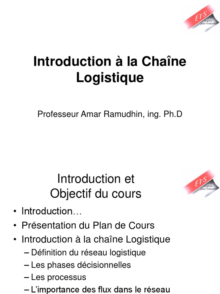 Introduction à la Logistique | PDF | Logistique | Stratégie militaire