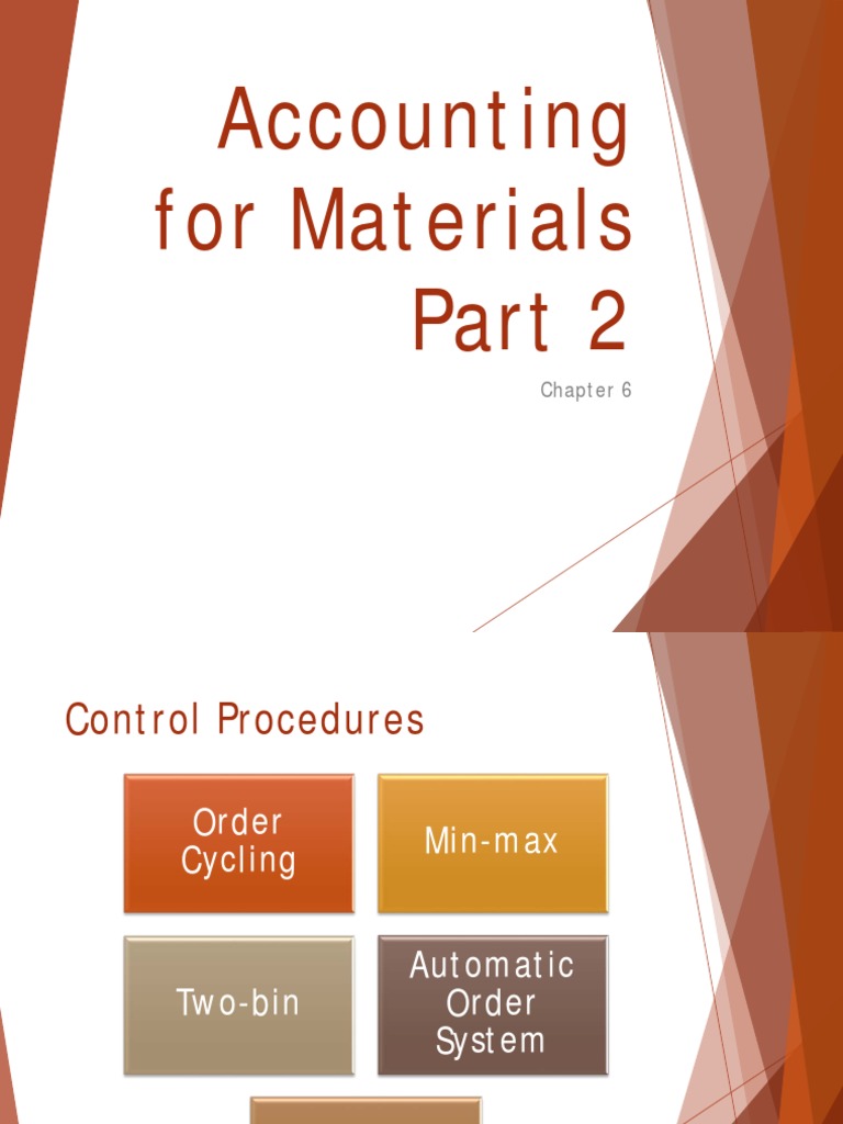 Accounting For Materials PDF | PDF | Discounts And Allowances | Inventory