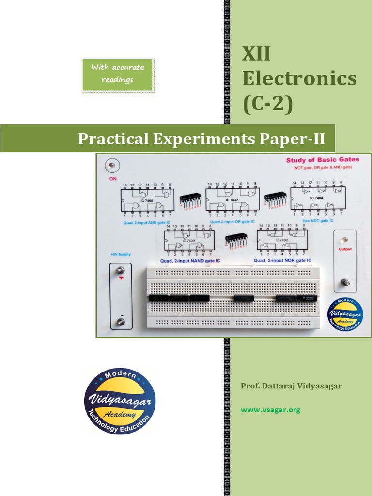 Practical Booklet Paper 2 | PDF | Logic Gate | Electronic Circuits
