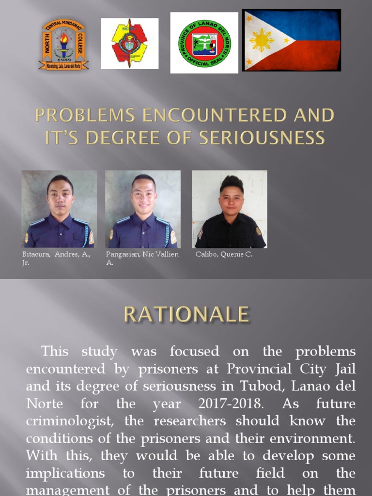Problems Encountered by Prisoners at Provincial Jail Tubod | PDF | Prison | Crime & Violence