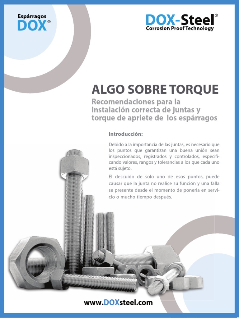 Algo Sobre Torque | PDF | Estrés (Mecánica) | Tornillo