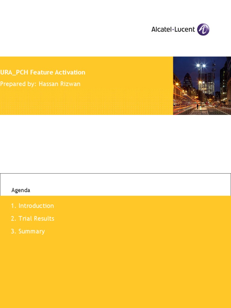URA PCH Feature Activation | PDF | Areas Of Computer Science | Computer Networking