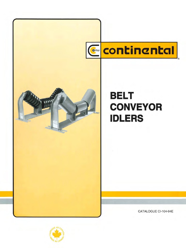 Belt Conveyor Idlers 2 | PDF | Belt (Mechanical) | Bearing (Mechanical)