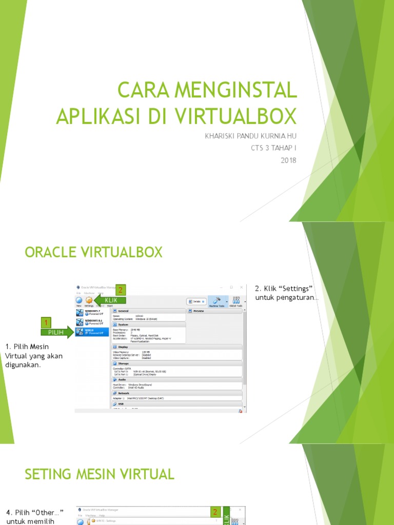 Langkah-Langkah Menginstal Aplikasi Di Virtualbox | PDF