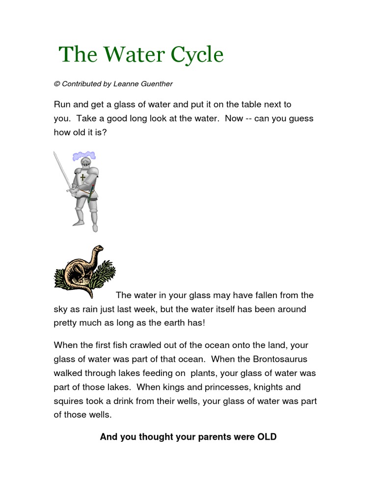 Unit 3 The Water Cycle | Download Free PDF | Evaporation | Water Cycle