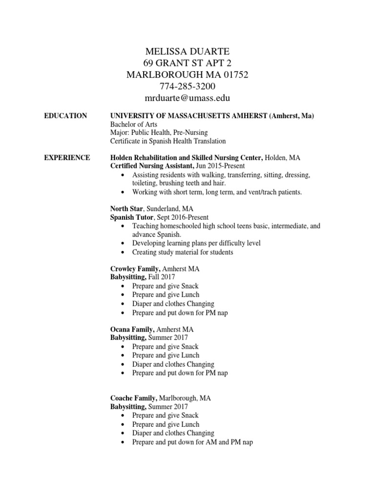 Current Resume | PDF | American Red Cross | Nursing