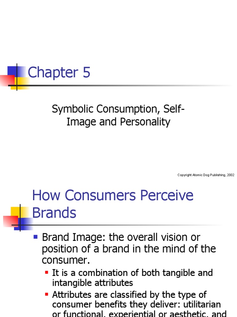 Symbolic Consumption, Self-Image and Personality | PDF | Behavior | Brand