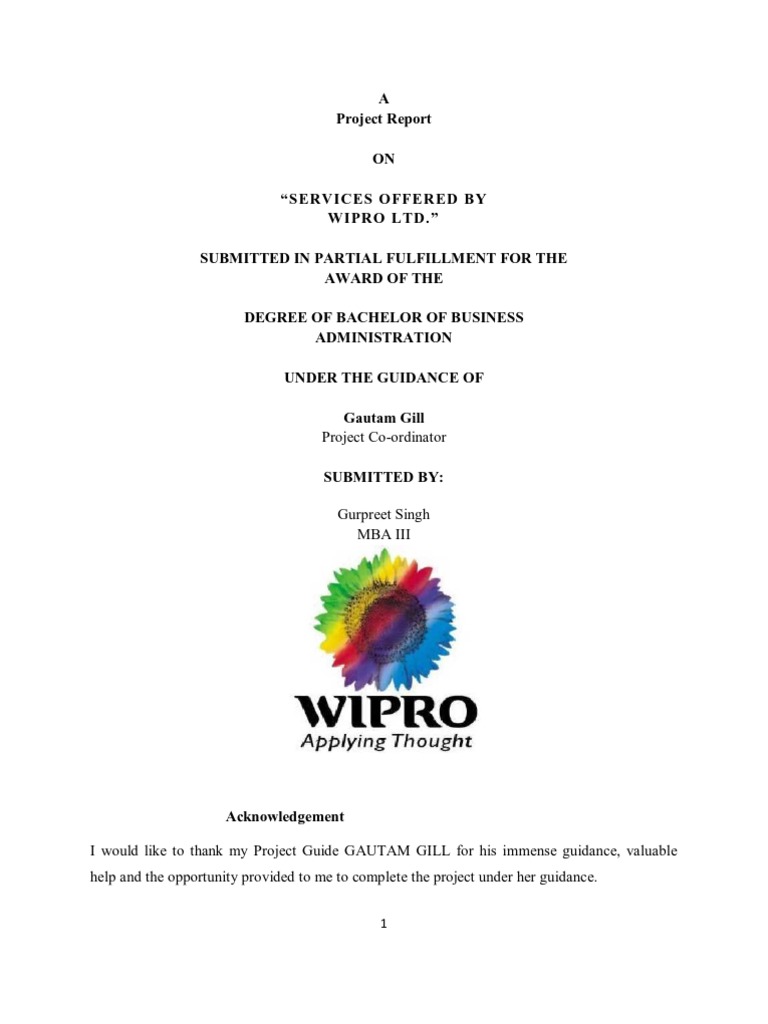 Wipro | PDF | Business Process Outsourcing | Computing
