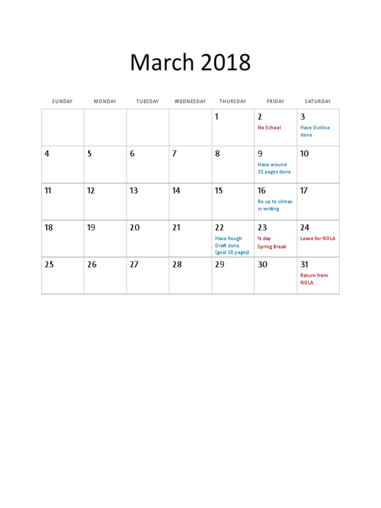 Cycle 2 Calendar | PDF