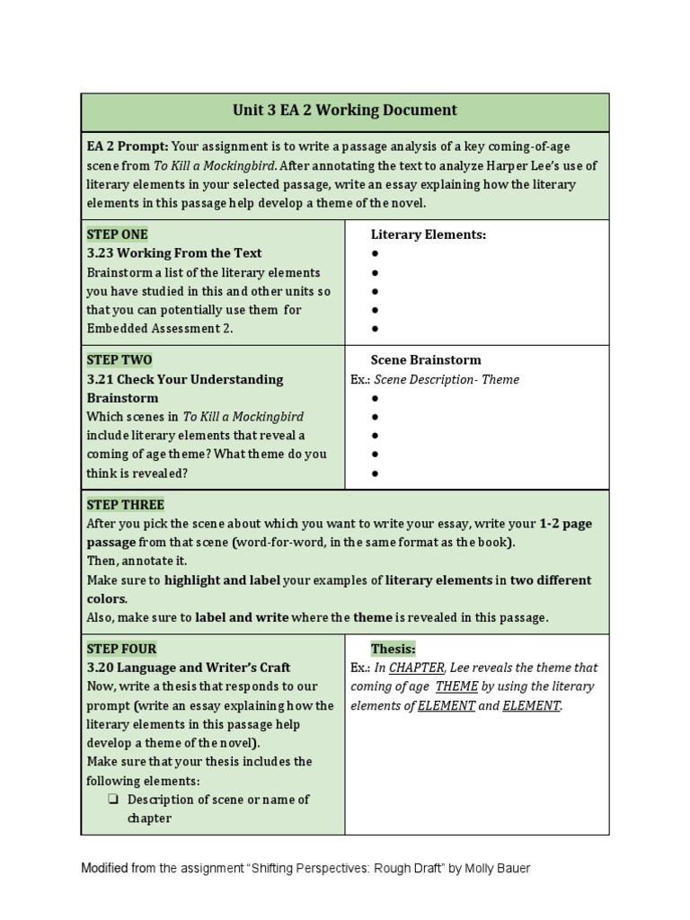 Unit 3 Ea 2 Working Document | Download Free PDF | Essays | Sentence ...
