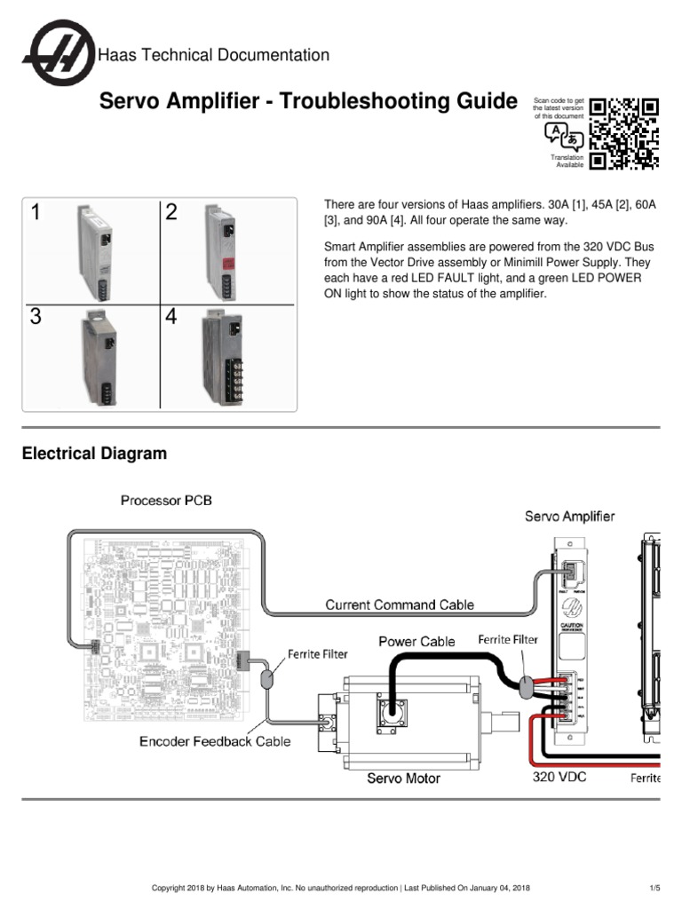 Haas servo amplifier schematics