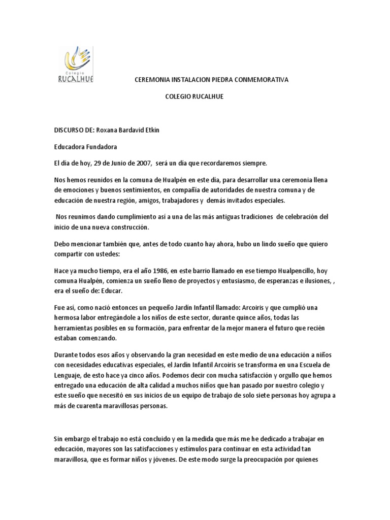Discurso PDF | PDF