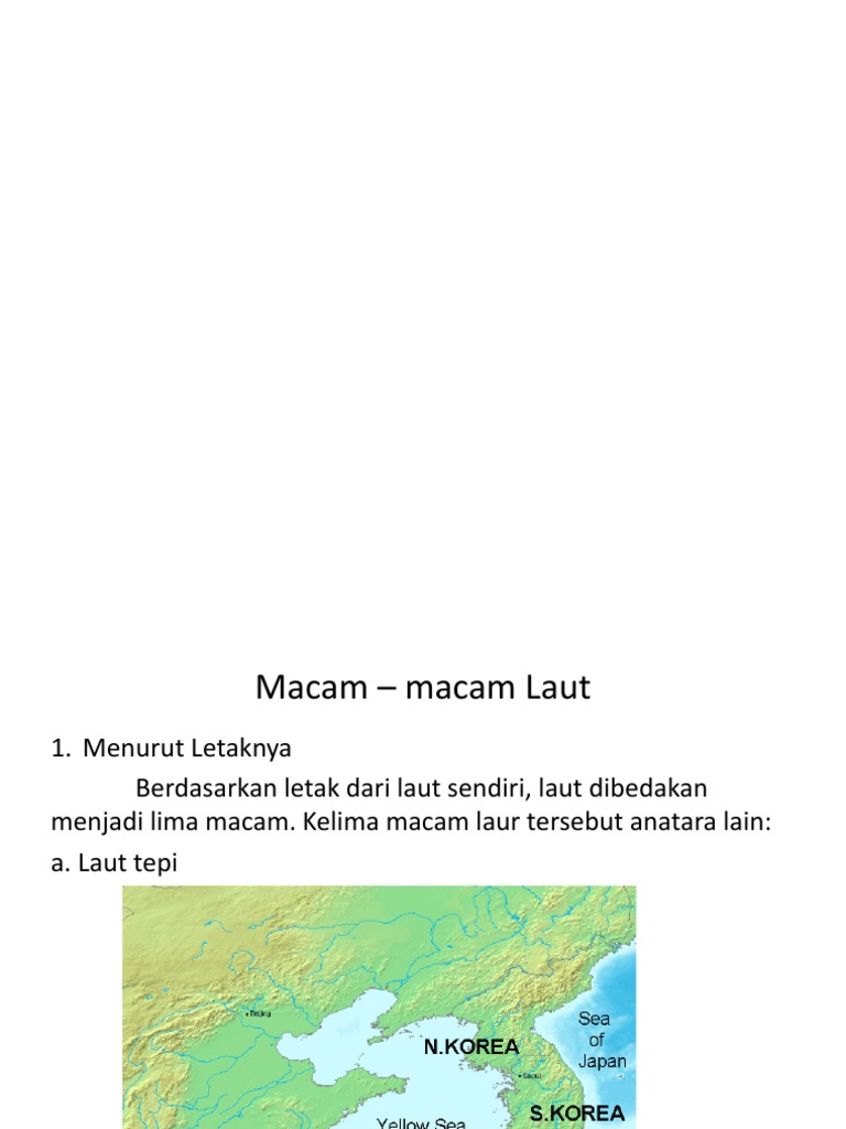 Macam-Macam Laut Berdasarkan Letak dan Kedalaman | PDF