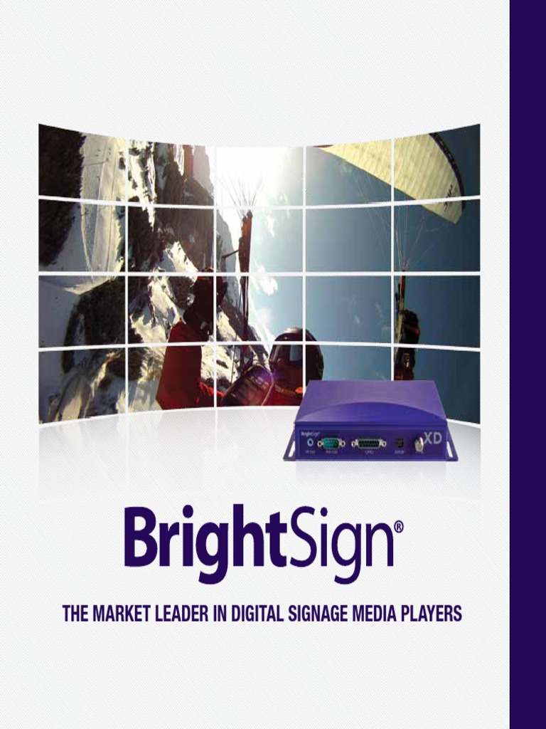 Brightsign XD Brochure Spreads | PDF | High Definition Television ...