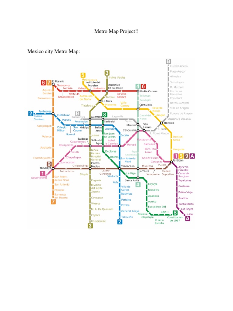 Metro Map Project | PDF