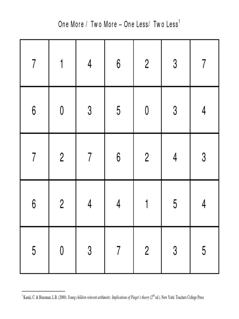 One More Two More | PDF