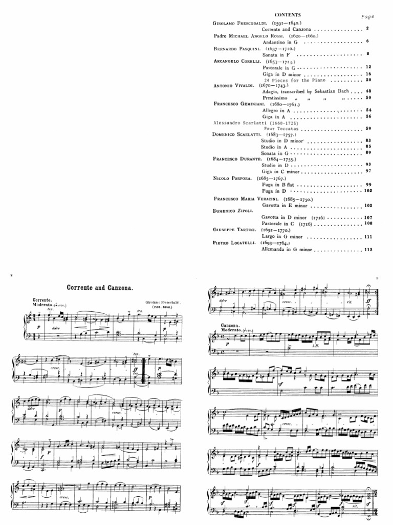 Italian Piano Music | PDF