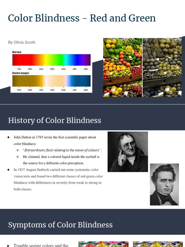 Color Blindness - Red and Green | PDF | Allele | Color