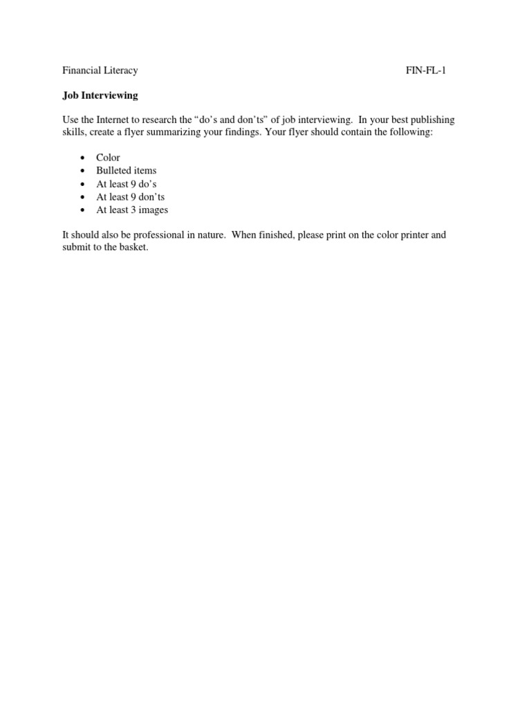 Job Interview Tips for Beginners | PDF