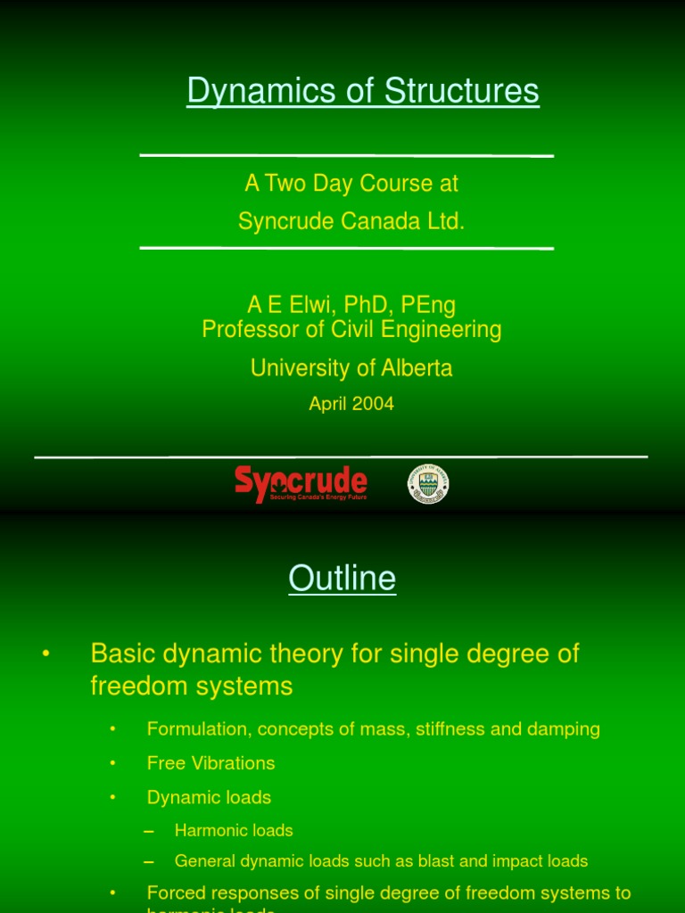 Dynamics of Structures r4 | PDF | Normal Mode | Matrix (Mathematics)