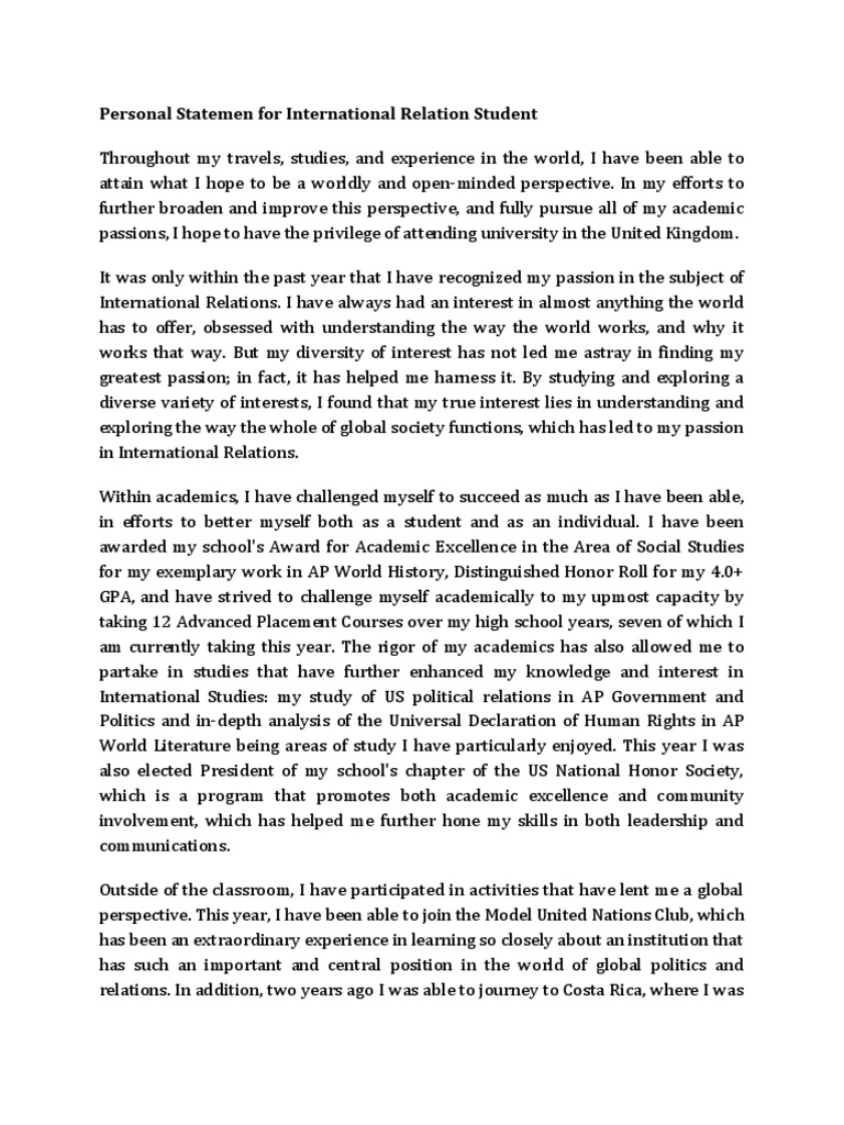 Contoh Personal Statment | PDF | Dentistry | Biotechnology