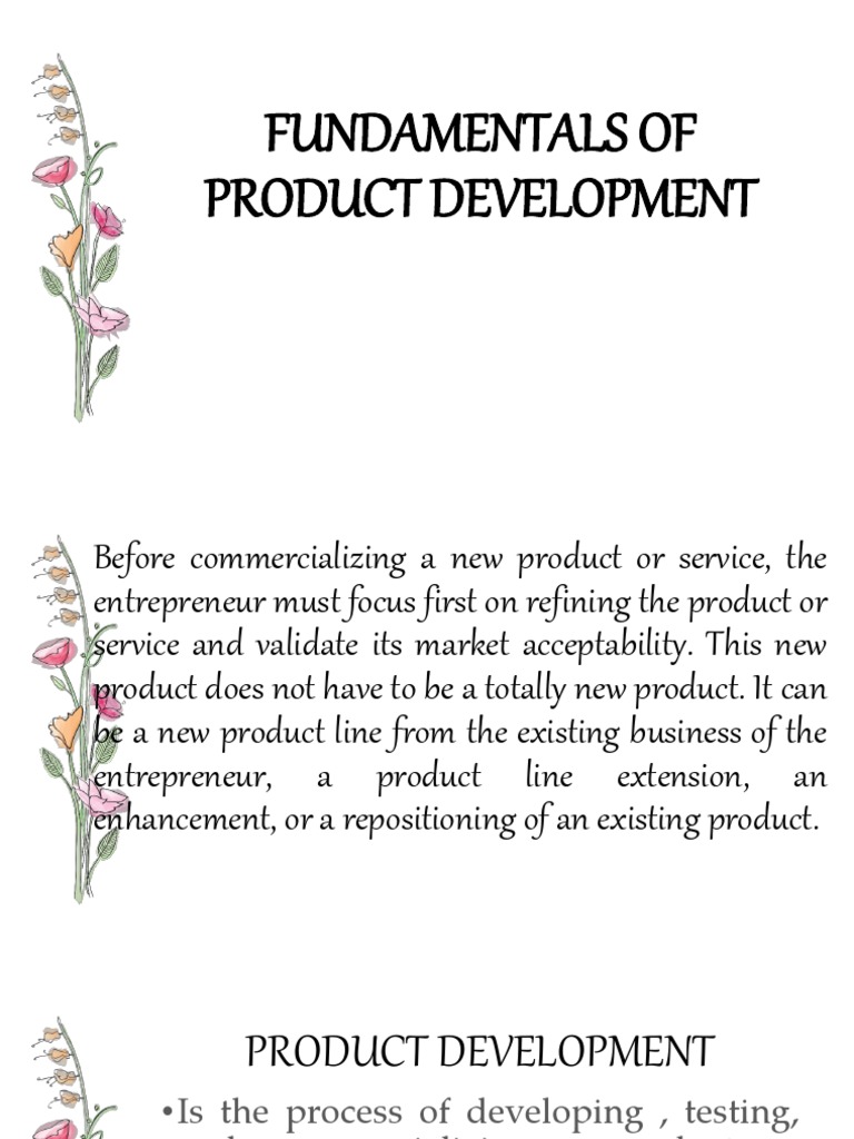 Fundamentals of Product Development | PDF | Prototype | Entrepreneurship