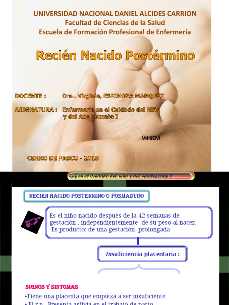 R.N. Postermino | PDF | El embarazo | Parto