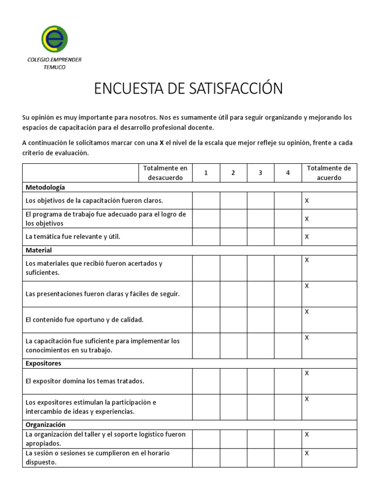 Encuesta de Satisfaccion