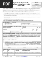 Texas Disability Parking Application VTR-214 | PDF | Vehicle ...