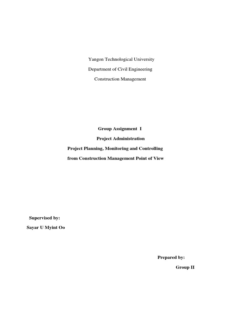 Assignment UMO | PDF | Quality Assurance | Construction Management