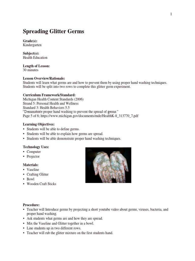 Grading Rubric Lesson Plan | PDF | Hand Washing | Rubric (Academic)