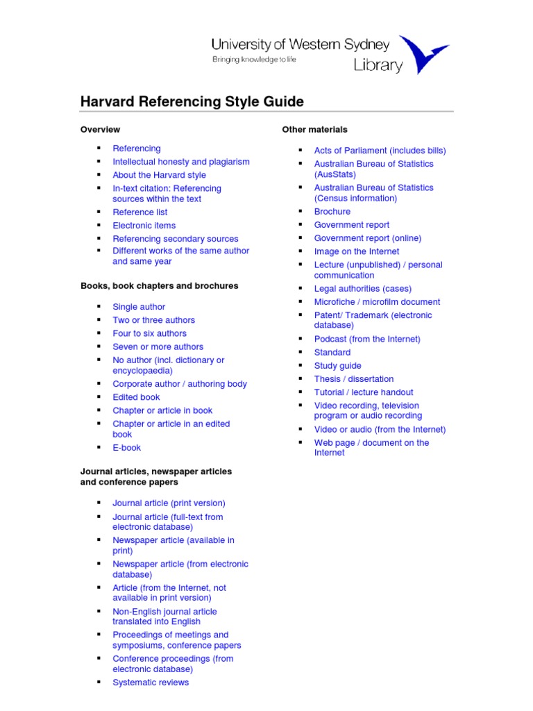 Harvard Referencing Style Guide: A Complete Guide | PDF | Microform ...