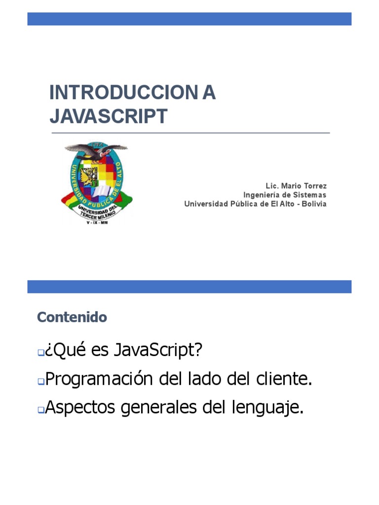 07 JavaScript | PDF | Script Java | Lenguaje de programación 07 JavaScript | PDF | Script Java | Lenguaje de programación