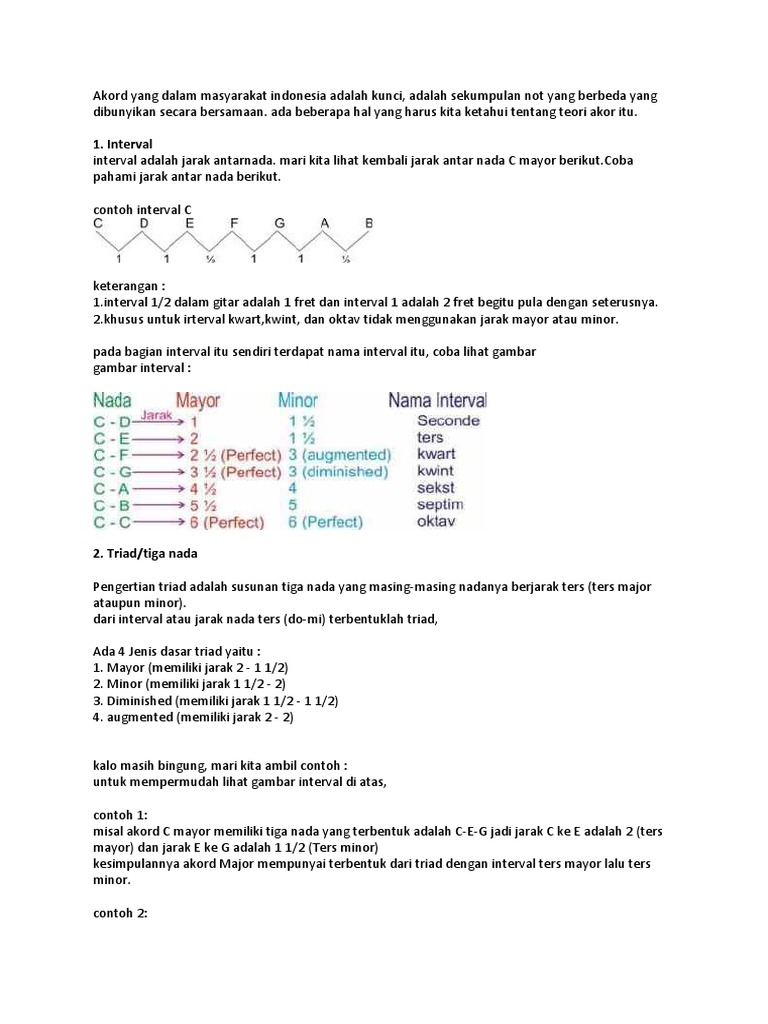 Teori Dasar Akord dalam Musik | PDF