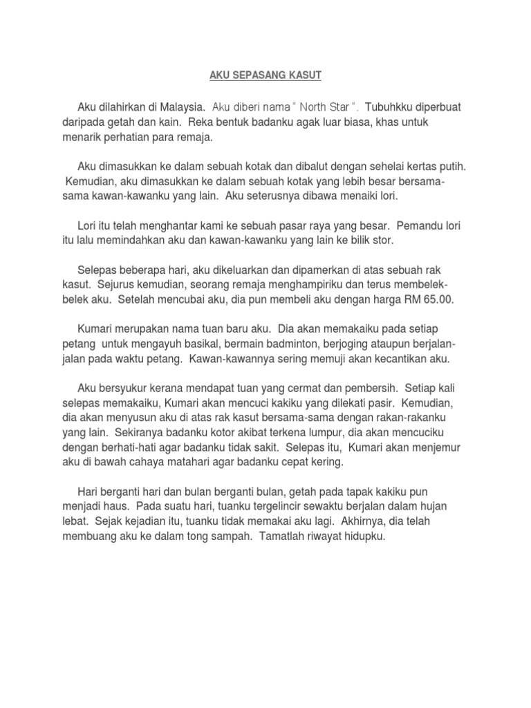 Aku Sepasang Kasut | PDF