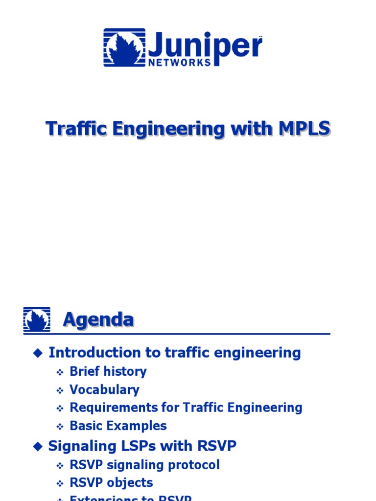 Traffic Engineering With MPLS | PDF | Multiprotocol Label Switching | Networking