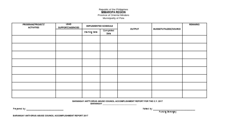BADAC Accomp Report