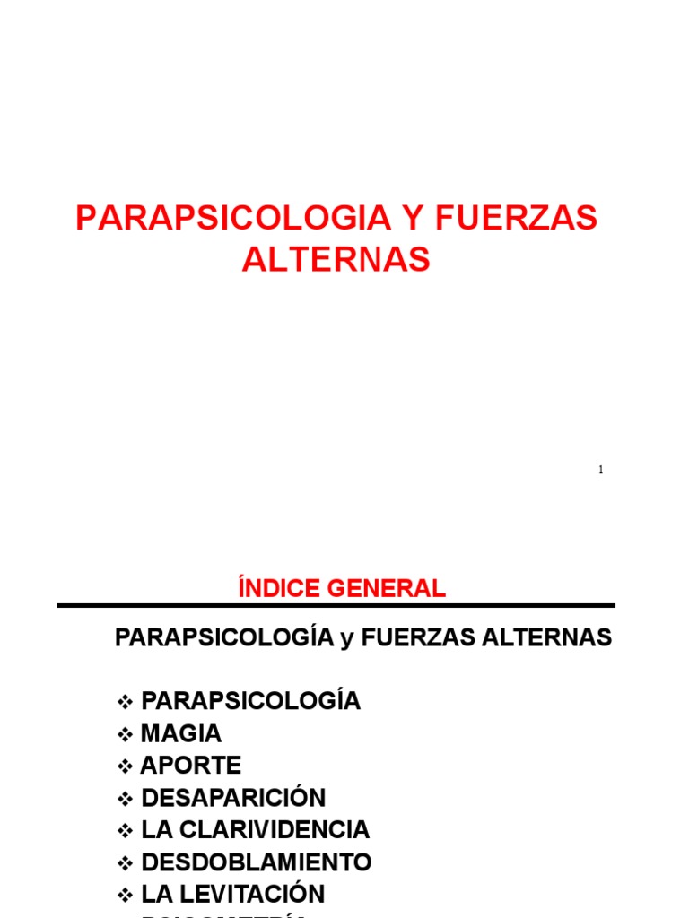 18 Parapsicologia PDF | PDF | Magia (Paranormal) | Parasicología