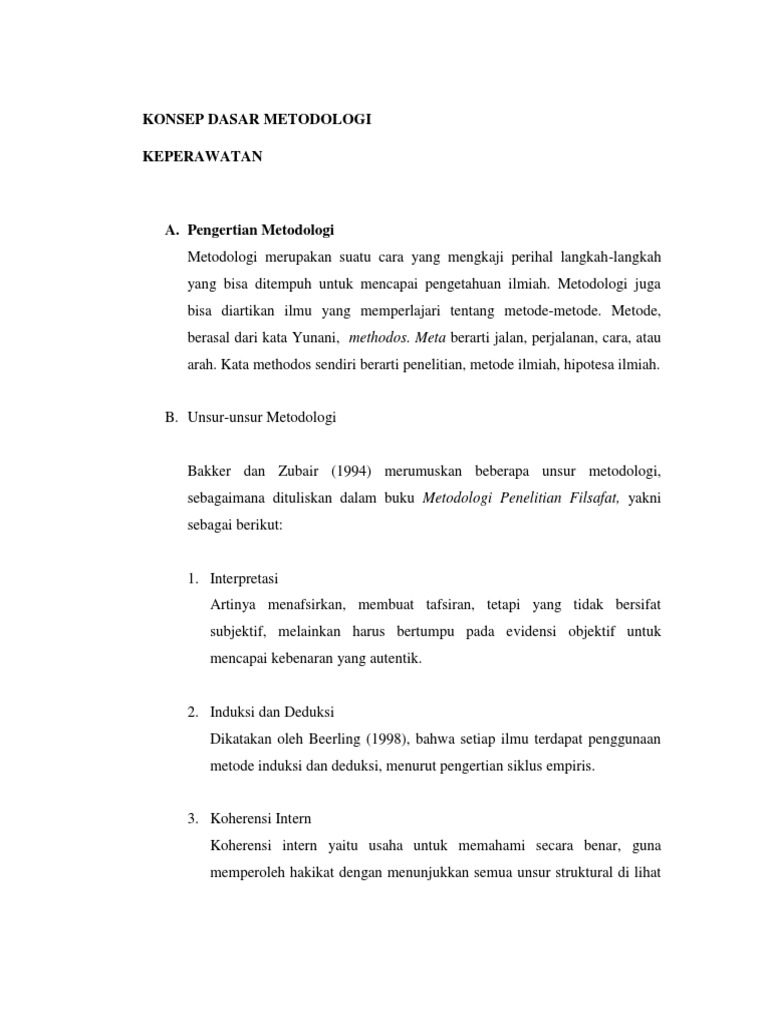 Konsep Dasar Metodologi | PDF | Karier & Perkembangan | Pengembangan Diri