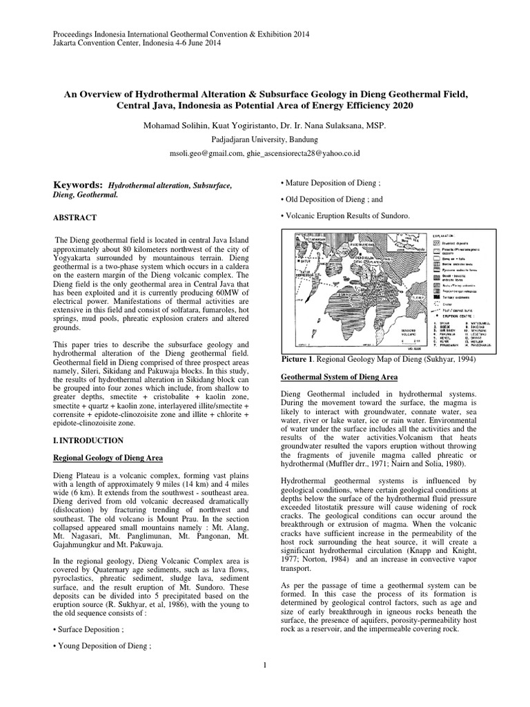 Alterasi Dieng | PDF | Minerals | Volcano