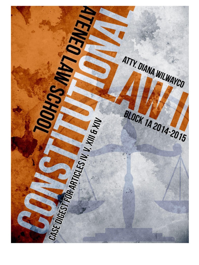 1a Const2 Digests Article IV V Xiii Xiv | PDF | Naturalization | Citizenship