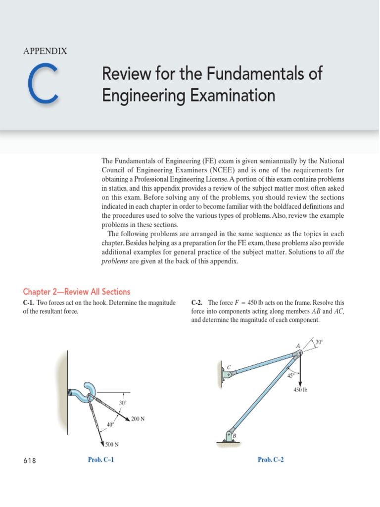 Review For The Fundamentals of Engineering Exam | Download Free PDF ...
