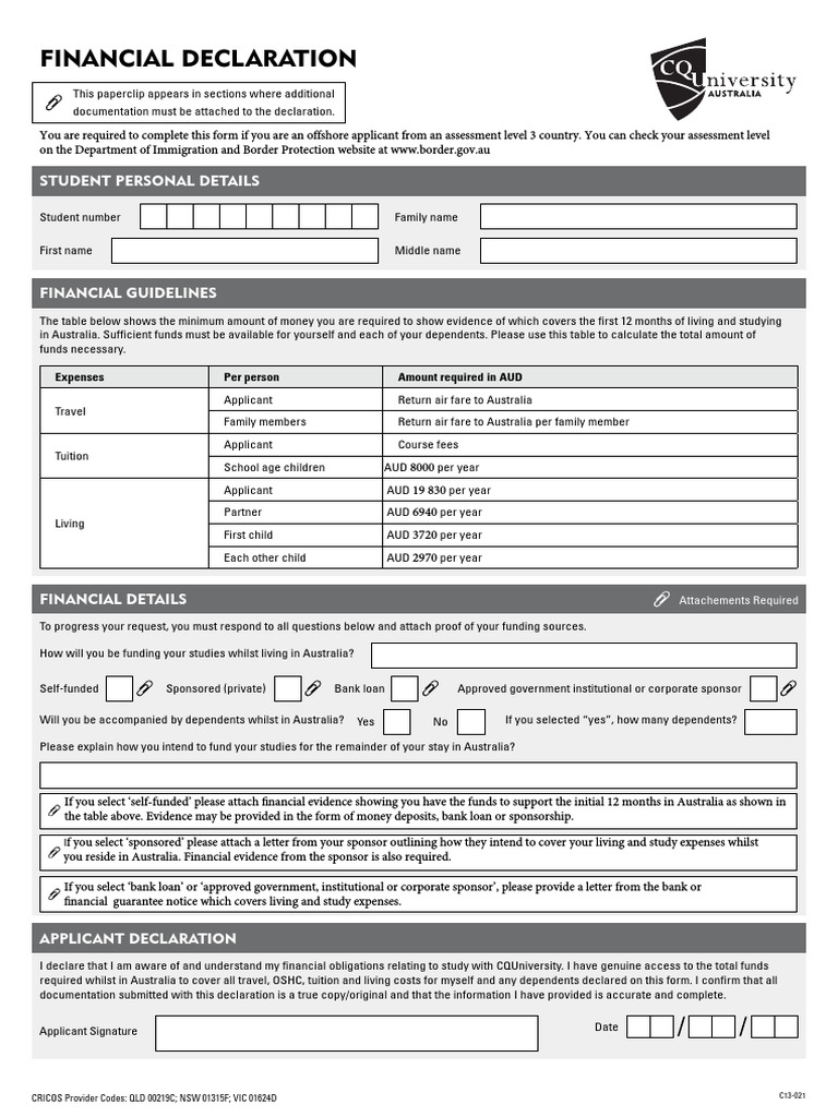 Financial Declaration 2016 | PDF | Sponsor (Commercial) | Australia