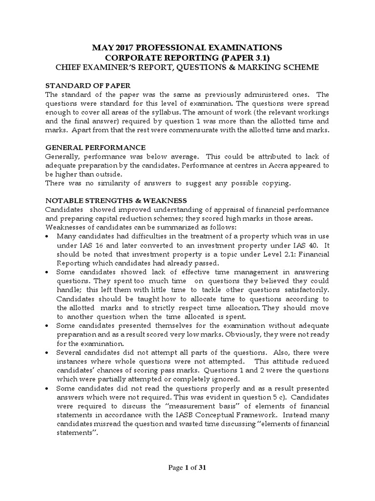 CORPORATE REPORTING Icag PDF | PDF | Deferred Tax | International ...