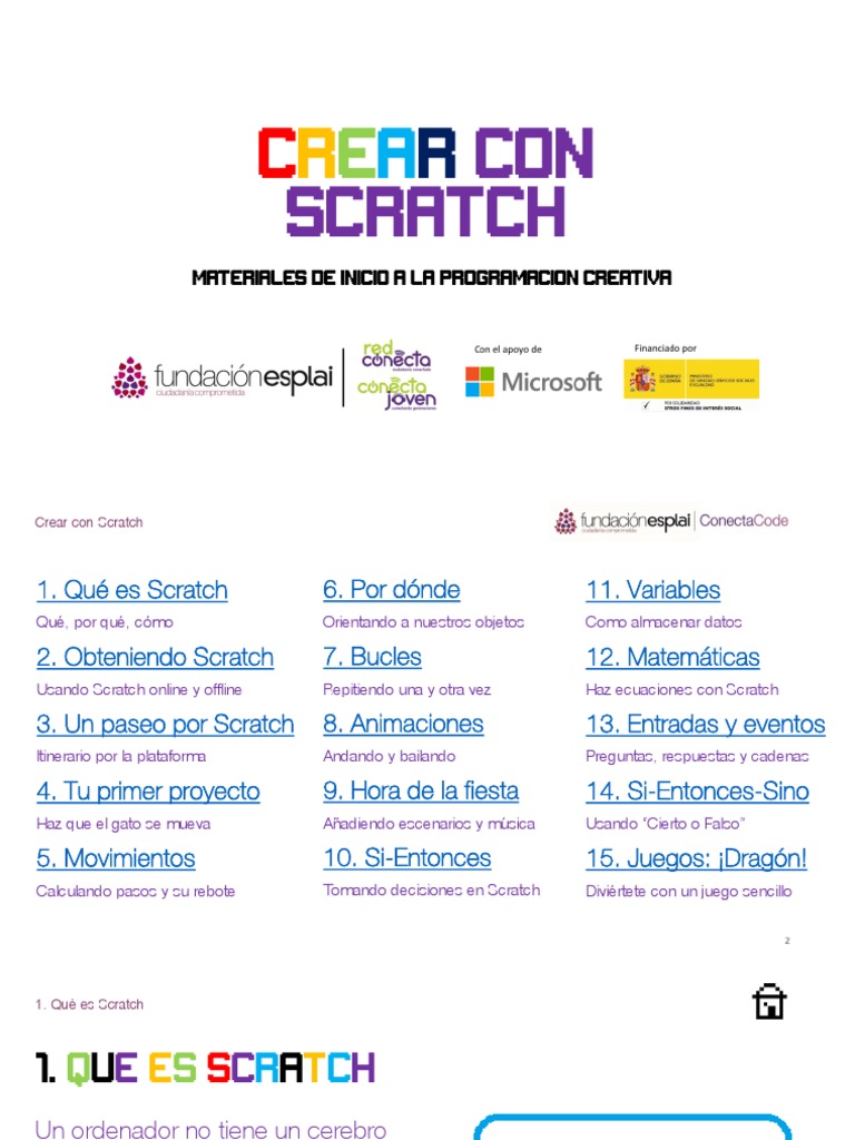 Crear Con Scratch. Introducción A La Programación Creativa | PDF ...