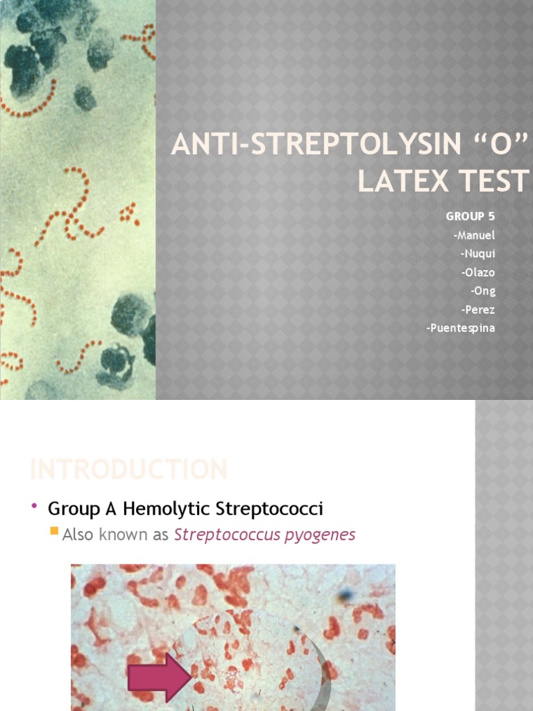 Anti-Streptolysin O Test