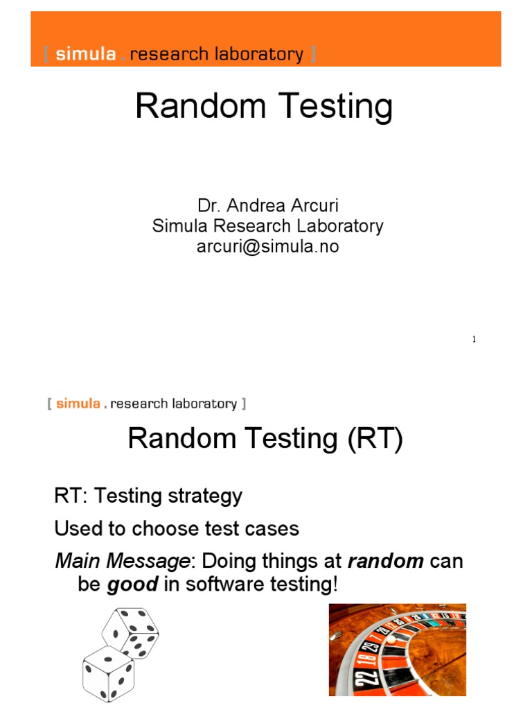 RND Testing | PDF | Mean | Randomness