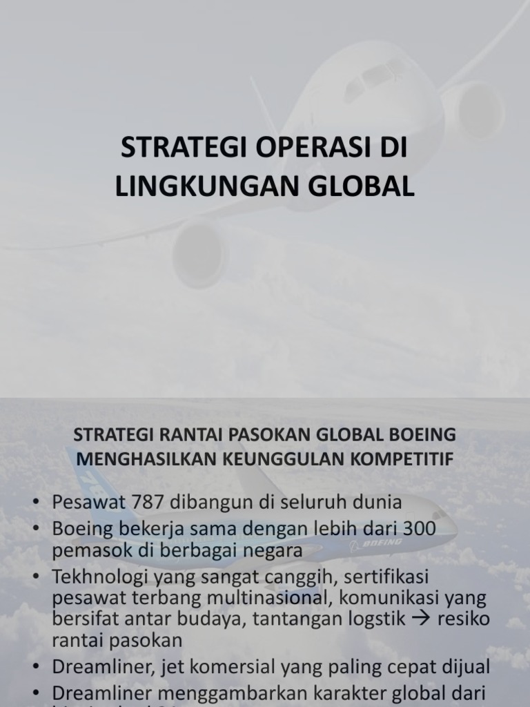 Bab 2 - Strategi Operasi Di Lingkungan Global | PDF | Teknologi & Rekayasa