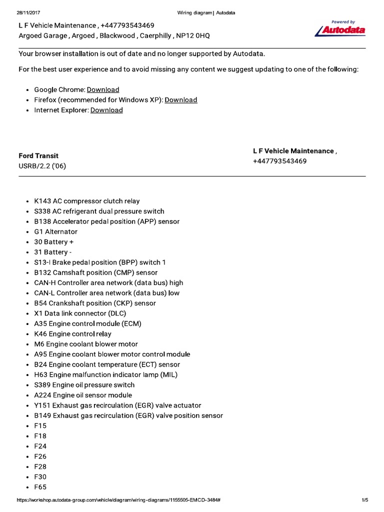 Ford Transit 2.2 Tdci Sid208 Sin DPF | PDF